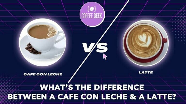 Cafe con Leche vs latte? What's the difference?