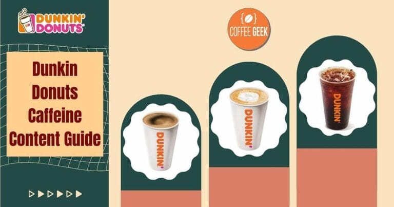 Dunkin Donuts Caffeine Content Guide: Energize Your Day with the Ultimate Pick-Me-Up!